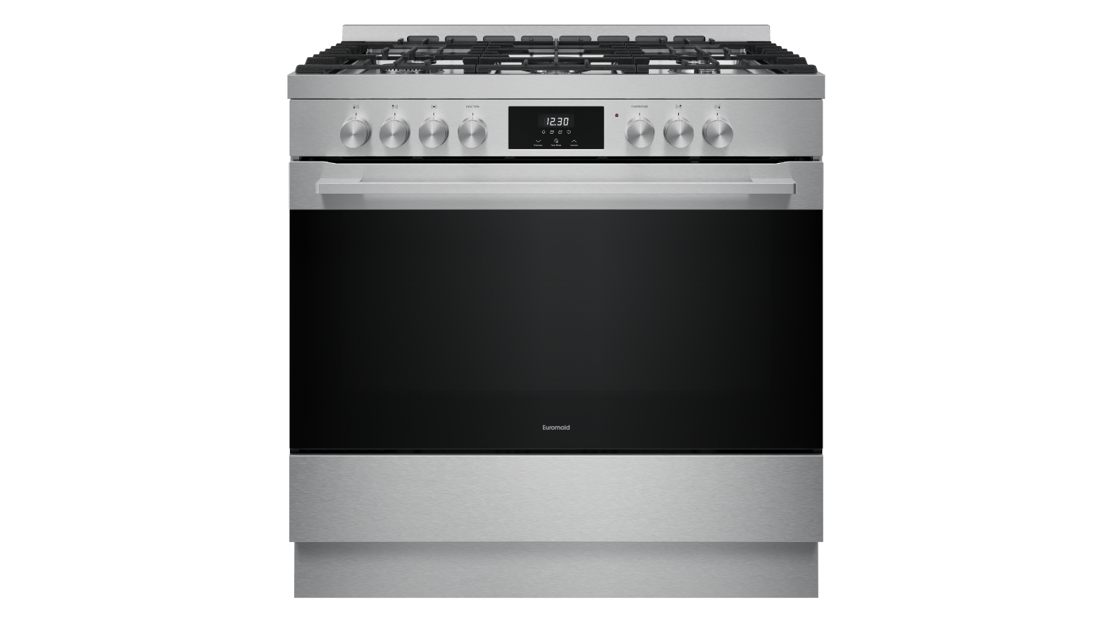 Euromaid 90cm 10 Function Dual Fuel Freestanding Cooker - Stainless ...