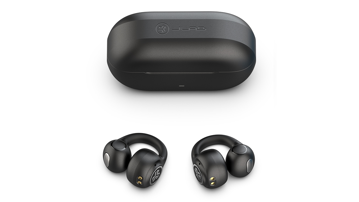 JLab Flex Open Wireless Earbuds - Black | Domayne