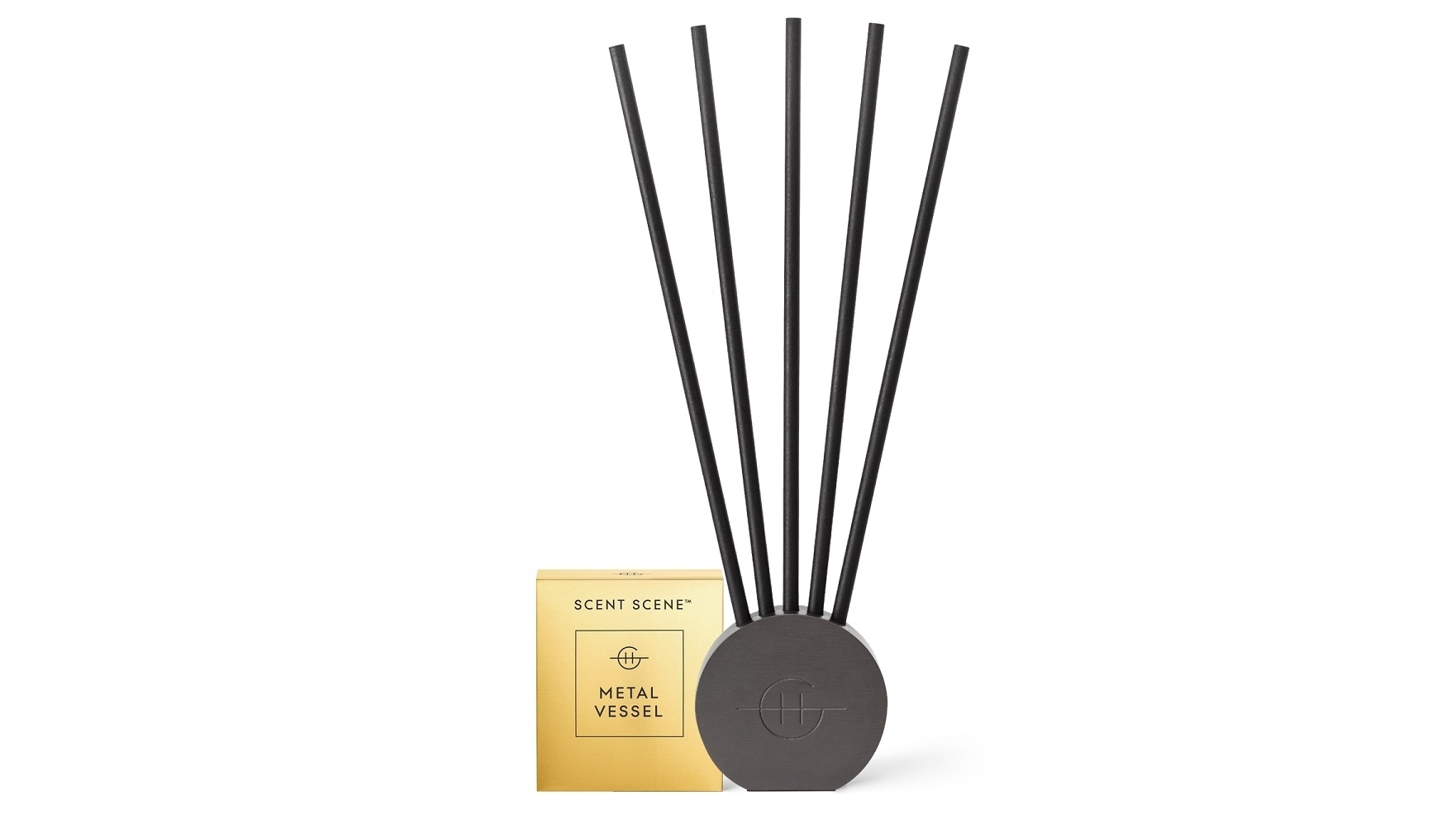 Glasshouse Scent Scene Metal Vessel Black Diffuser | Domayne