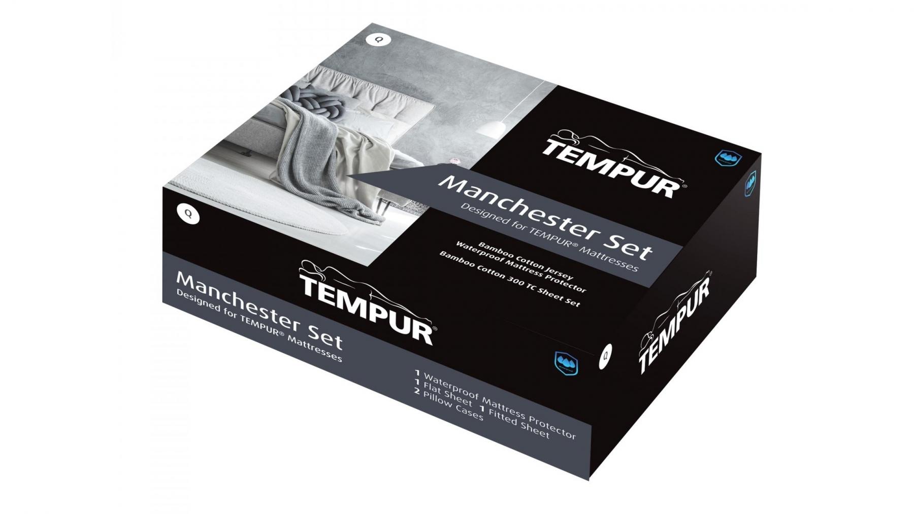 Tempur Bamboo-Cotton Manchester Set - Split King | Domayne