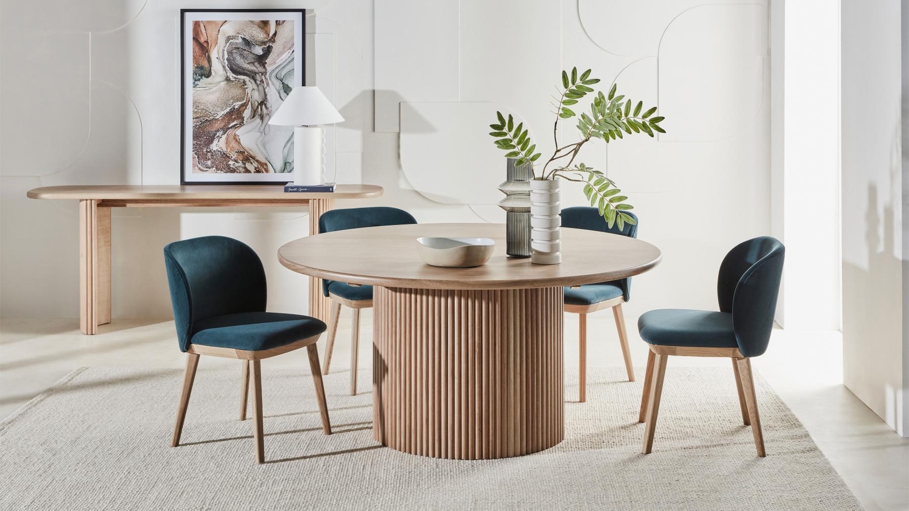 Saxon Round Dining Table | Domayne