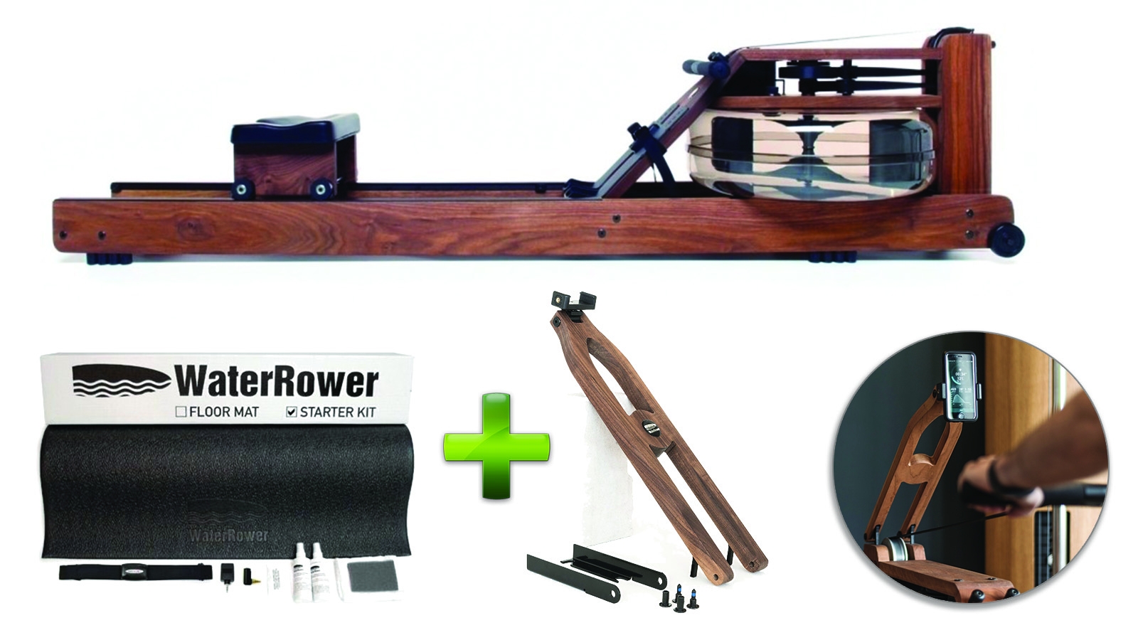 WaterRower Classic Rowing Machine Complete Package | Domayne