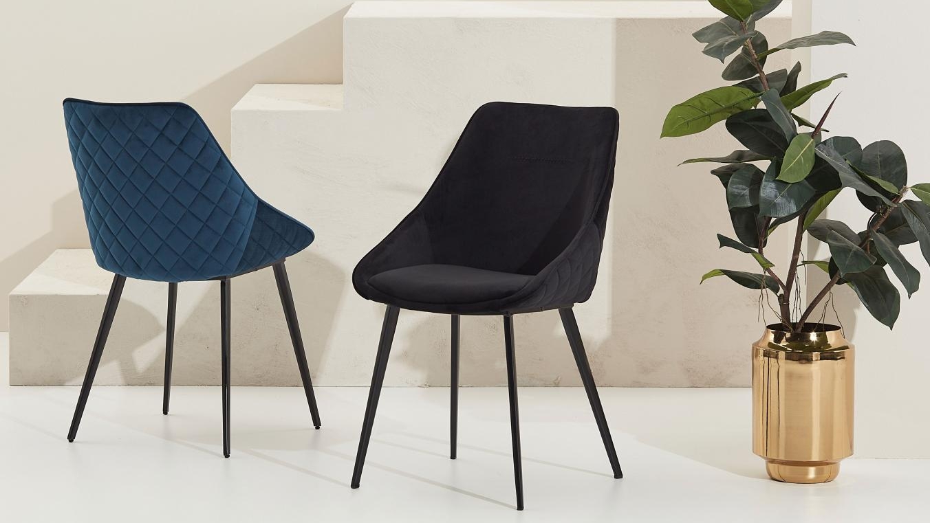 Ashley Velvet Dining Chair | Domayne