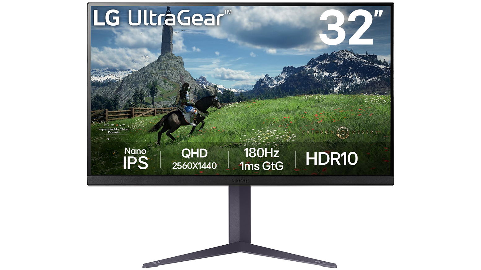 LG 32-inch UltraGear QHD Nano IPS Gaming Monitor | Domayne