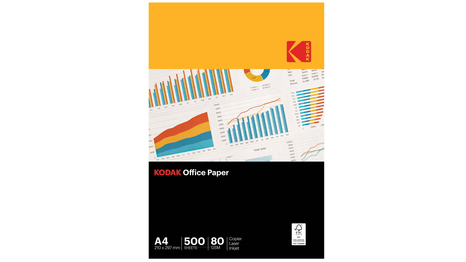 Kodak 500-heets A4 80gsm Office Paper FSC | Domayne