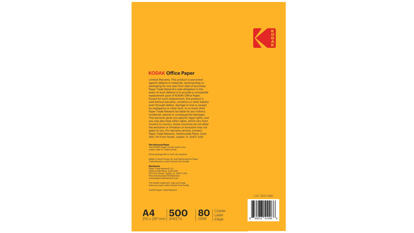 Kodak 500-heets A4 80gsm Office Paper FSC | Domayne