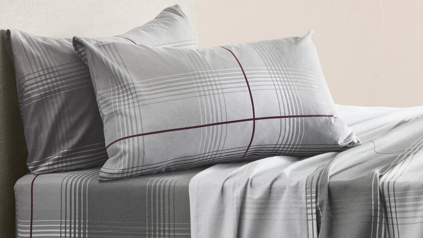 Flannelette Check Sheet Set | Domayne