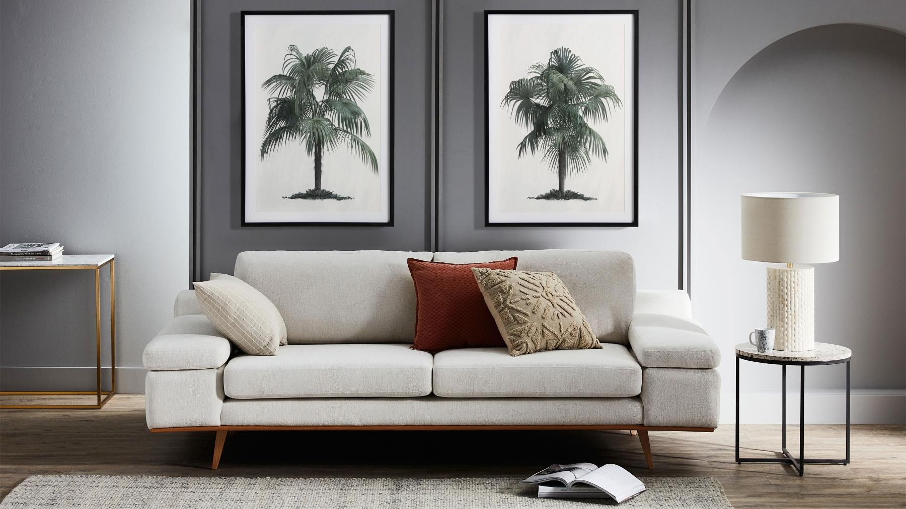Palm Tree & Cove Print | Domayne