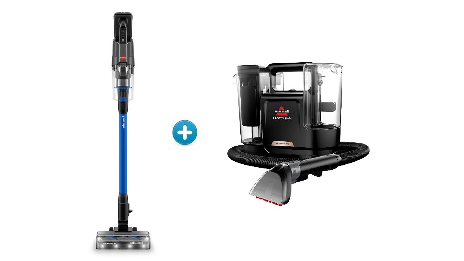Bissell Power Clean Fur Finder Stick Vacuum plus SpotClean Professional ...