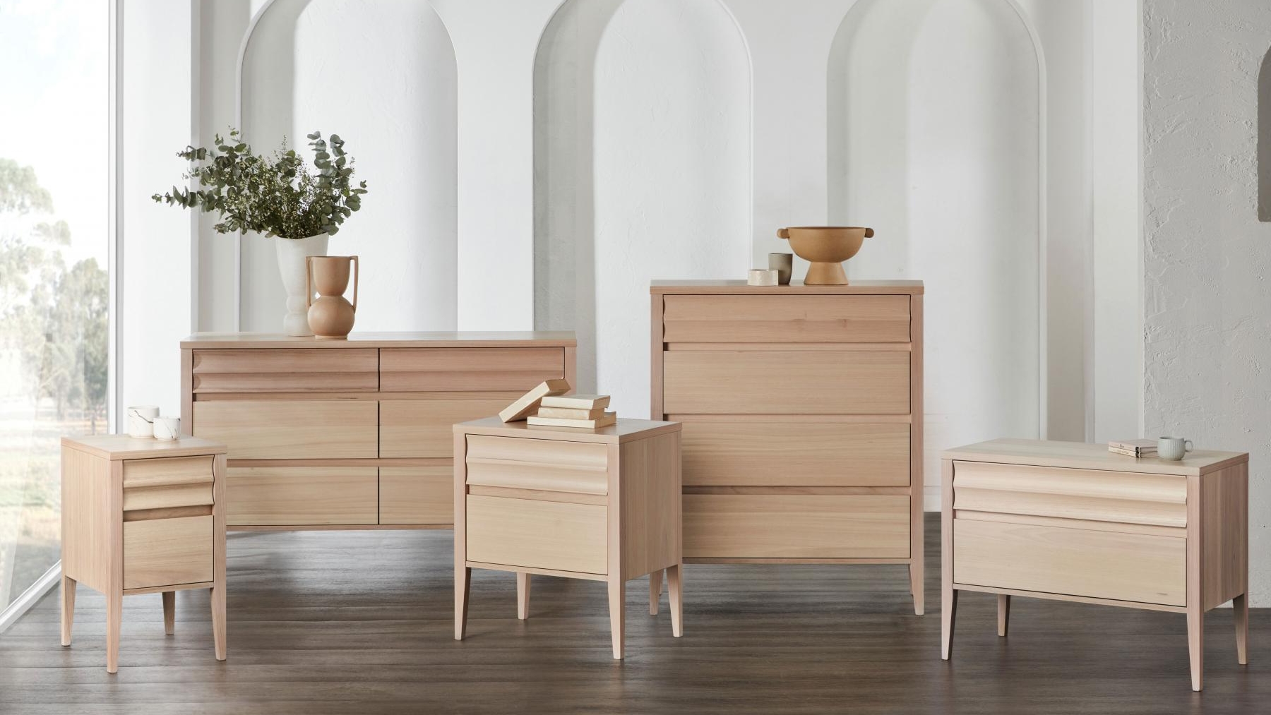 Felix 2-Drawer Bedside Table | Domayne