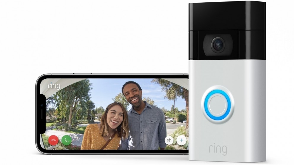 Ring Video Doorbell 2nd Gen Satin Nickel Domayne