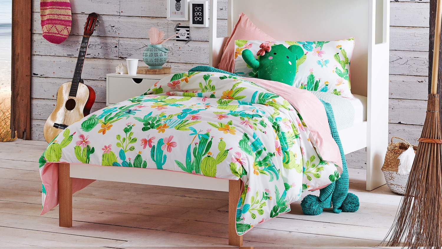 KAS Cactus Quilt Cover Set | Domayne