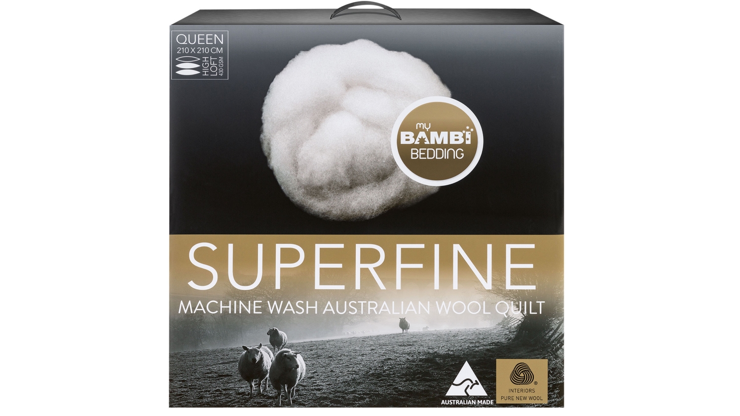 Superfine Wool High Loft Quilt - King | Domayne