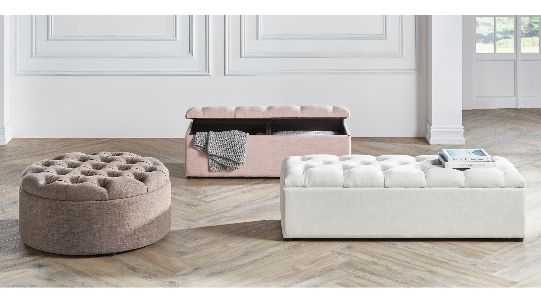 Trentham Rectangular Alabaster Ottoman | Domayne