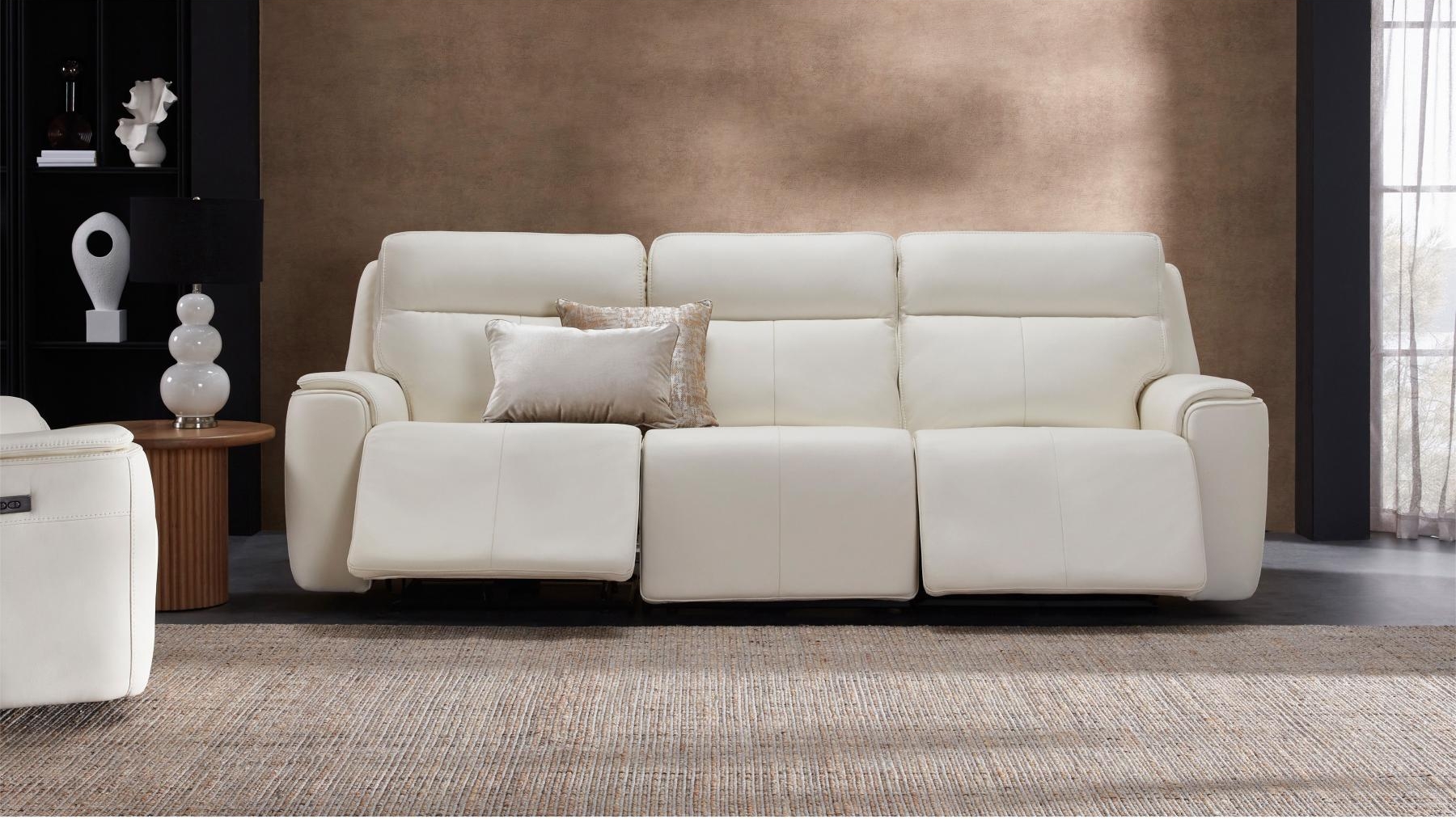 Freia Zero Gravity 3-Seater Lounge with Triple Electric Reclining ...