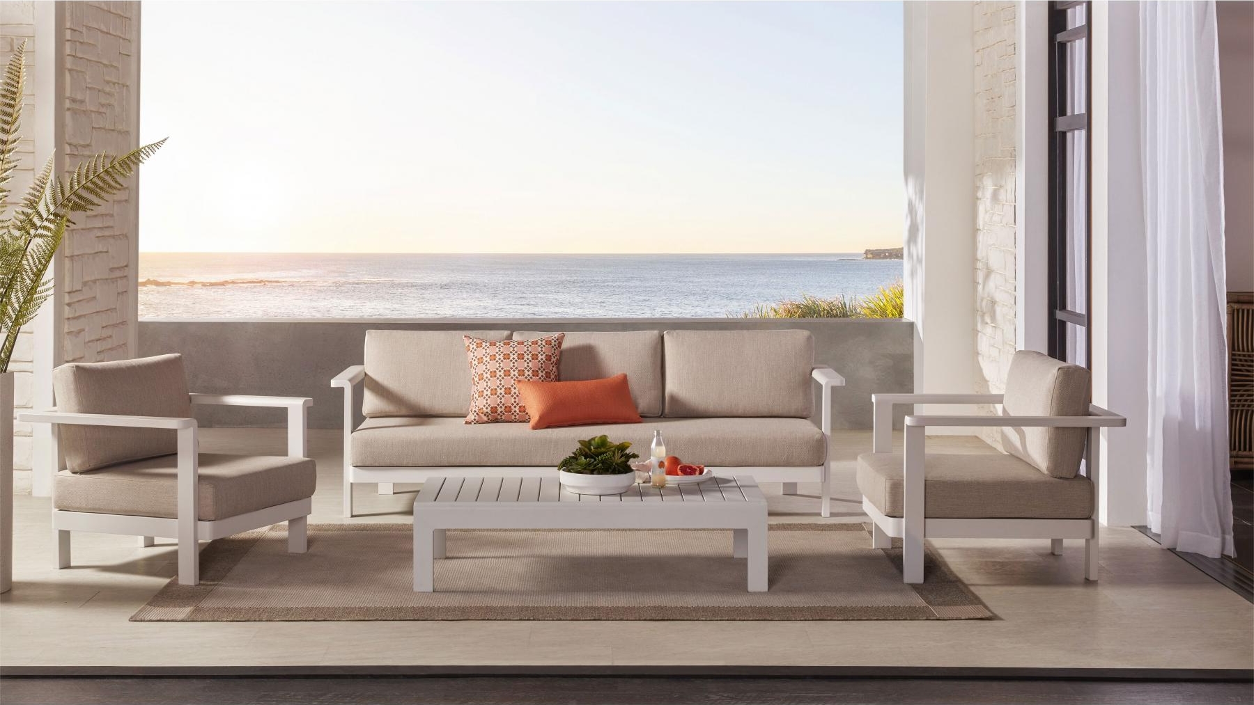 Gonzales 4-Piece Outdoor Lounge Setting | Domayne