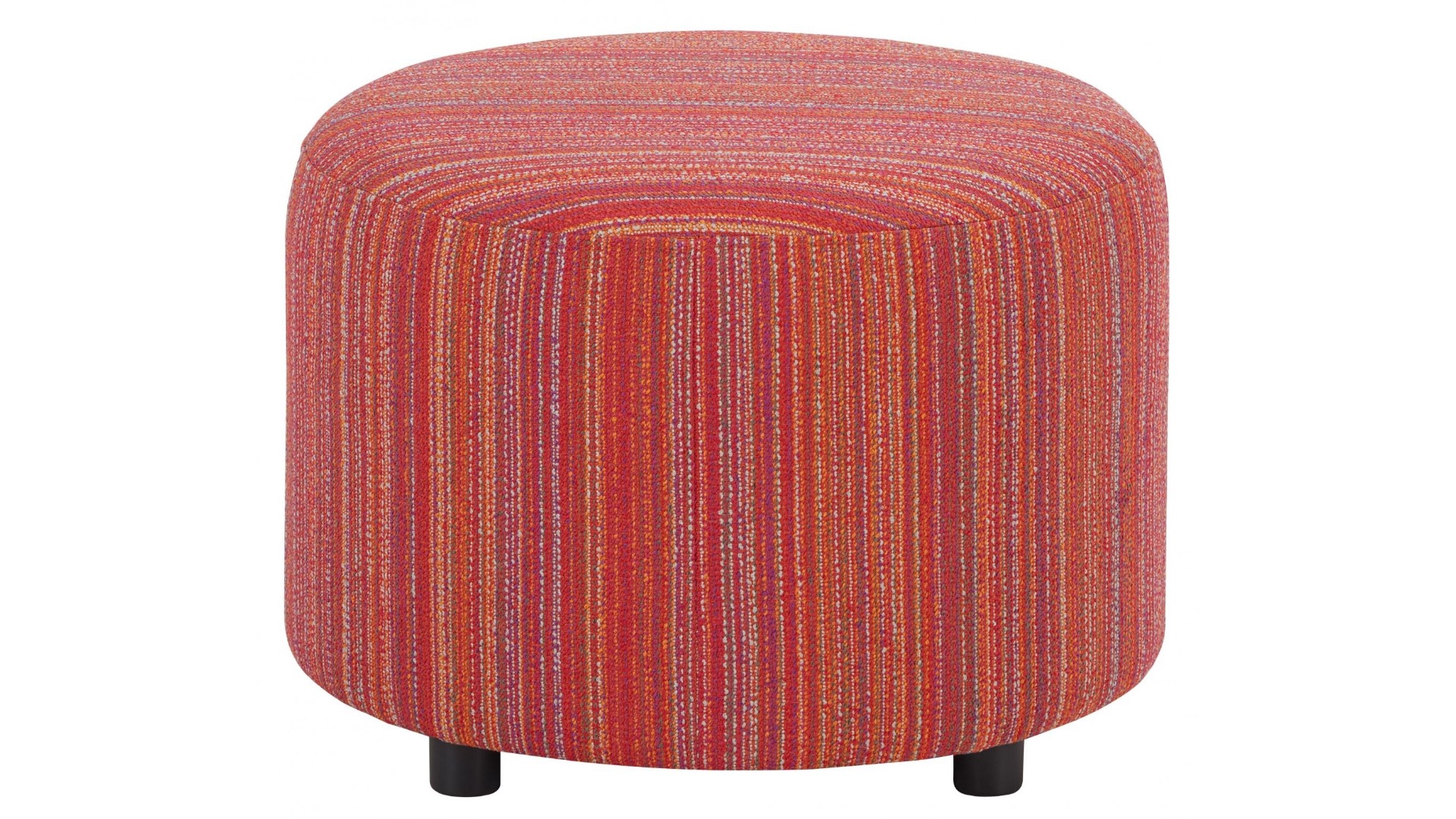 Palm Cove Nimbus Outdoor Round 60cm Ottoman in Hibiscus | Domayne