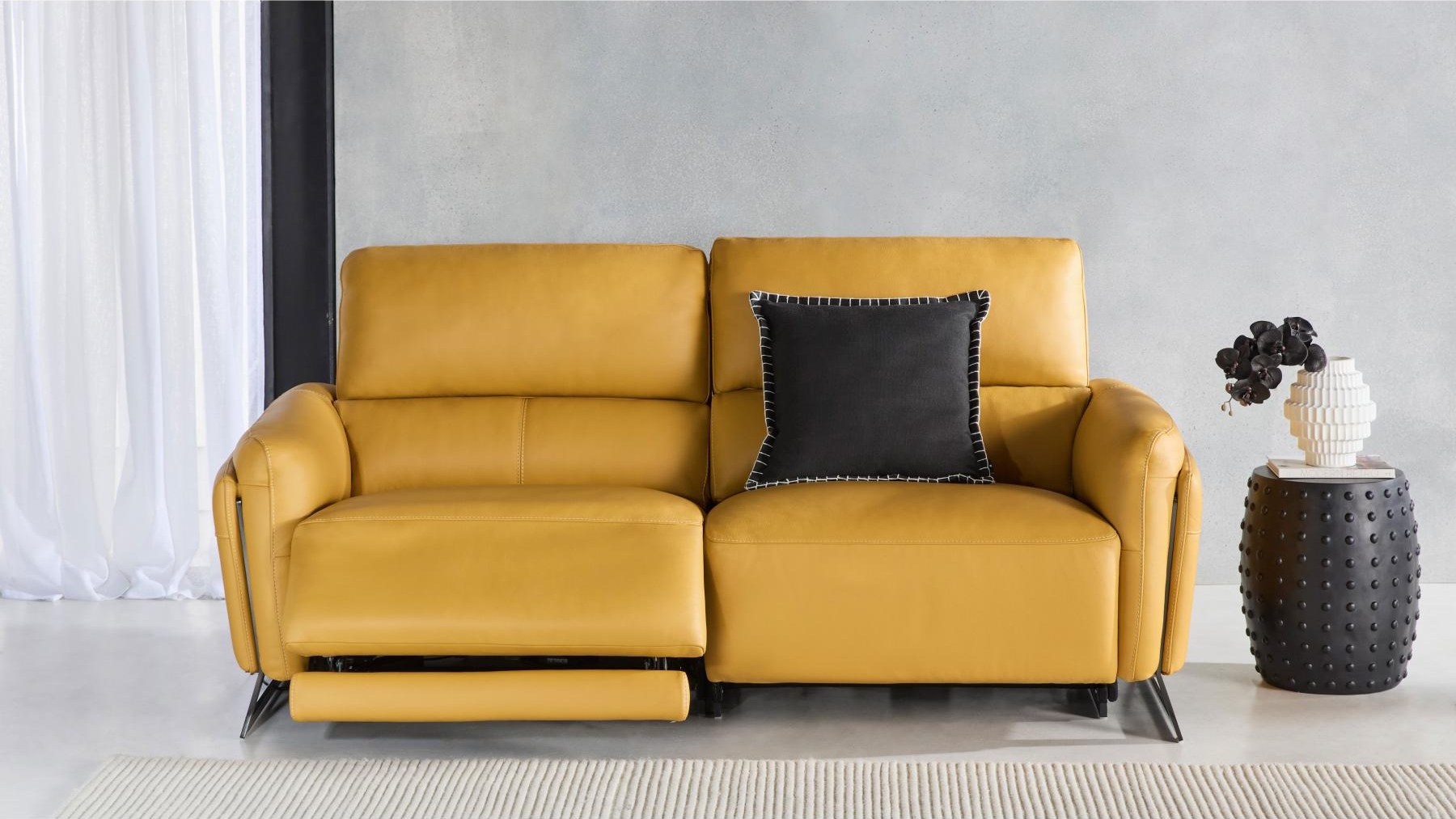 Domayne leather recliners store