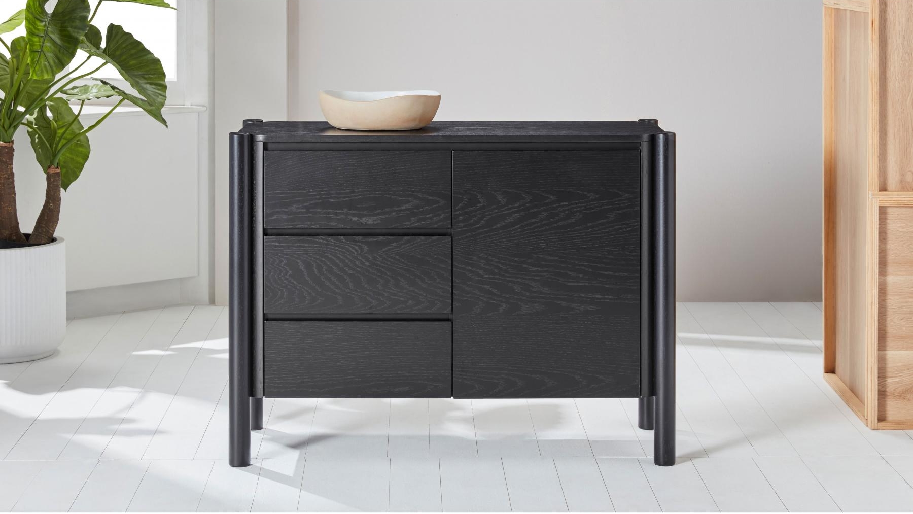 Linz Small Buffet in Black | Domayne