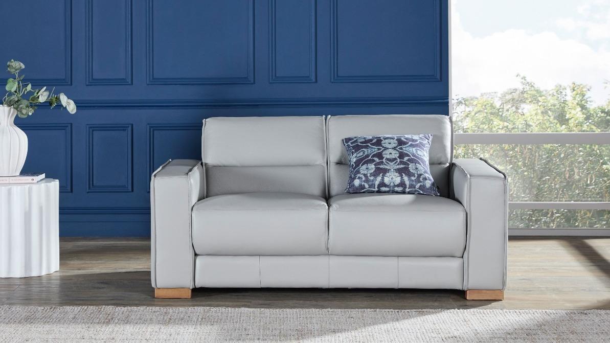 Bourke Leather Lounge | Domayne