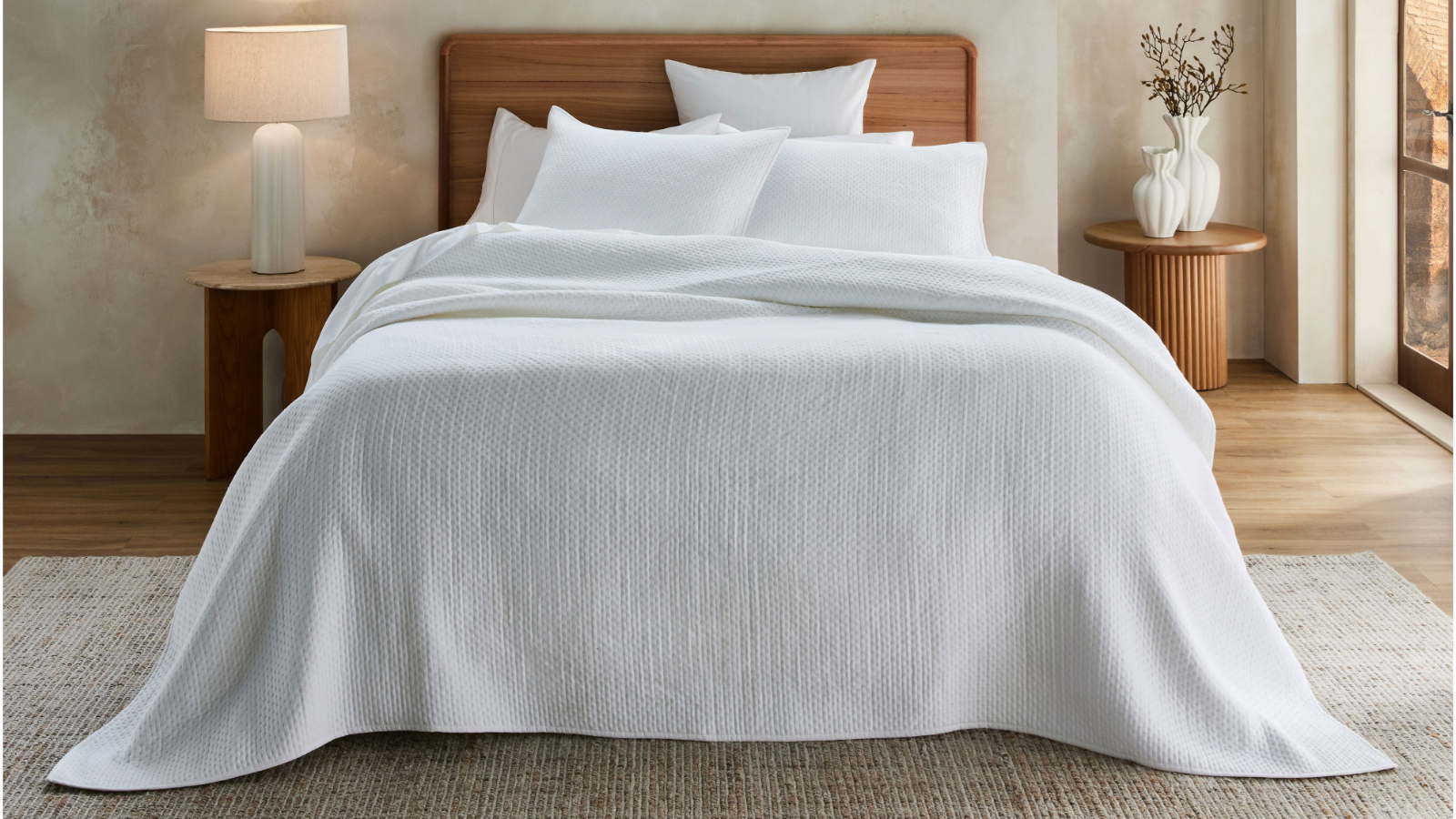 Sheridan Illan White Coverlet - Queen | Domayne