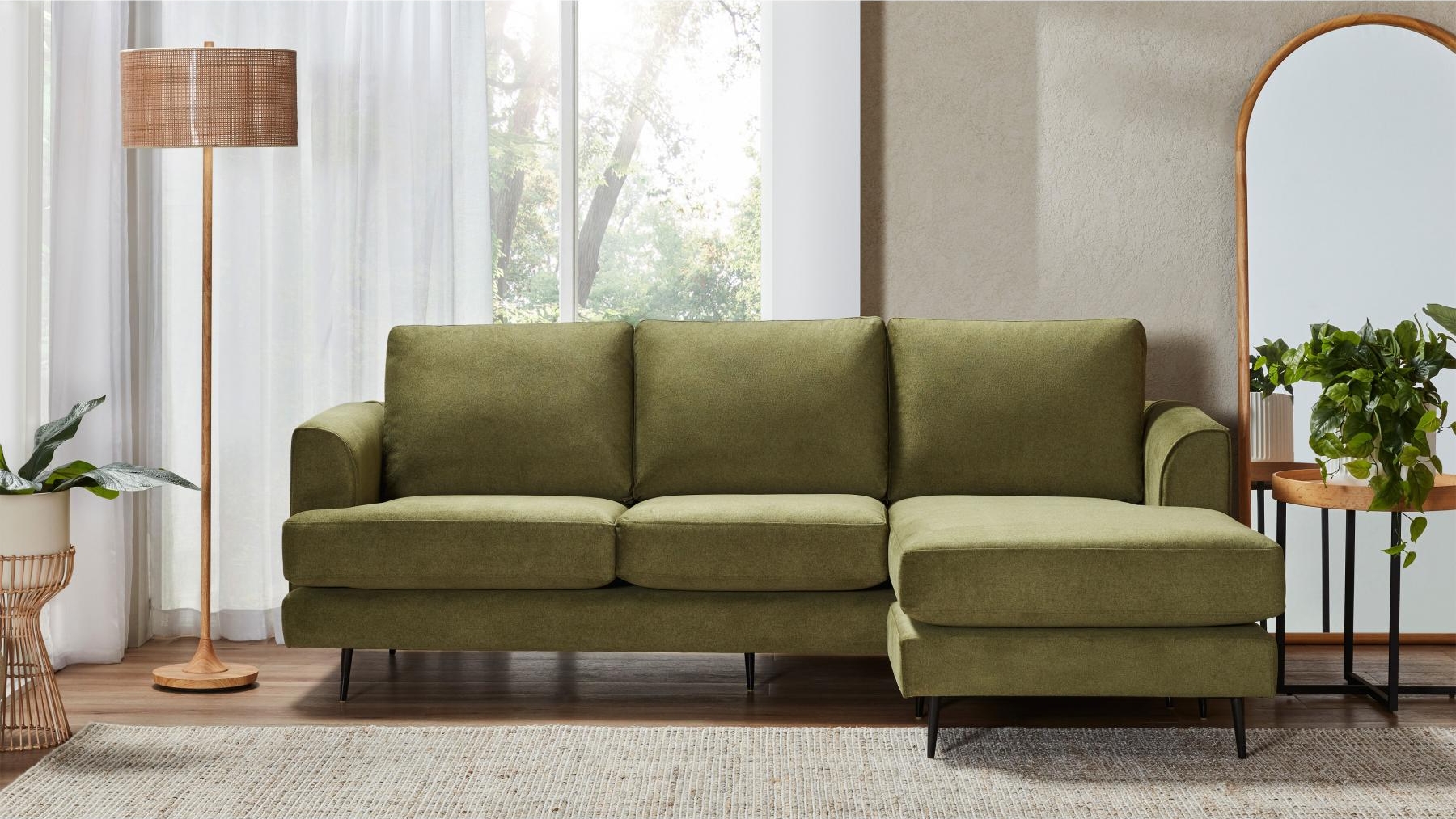 Tayla 3-Seater with Reversible Chaise | Domayne