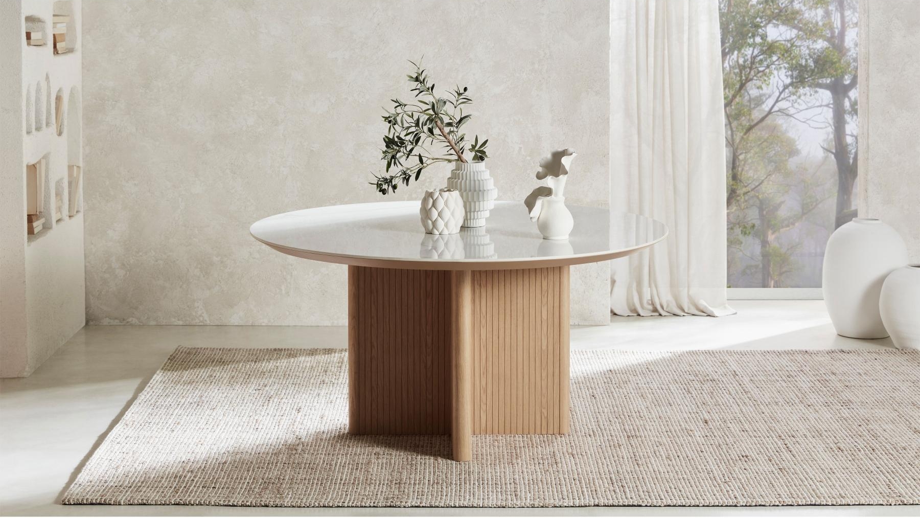 Avila Round Dining Table - 150cm | Domayne