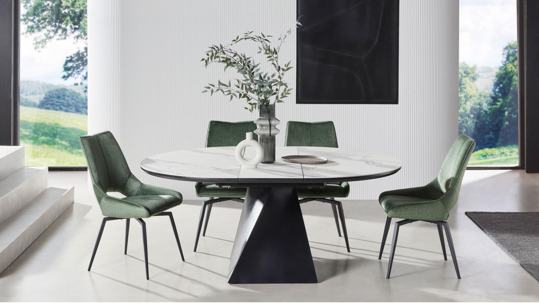 Vienna Round Extension Dining Table | Domayne
