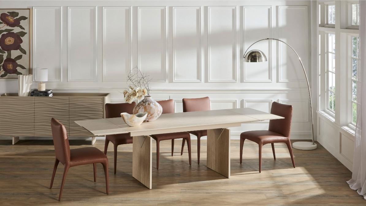 Nero Extension Dining Table | Domayne