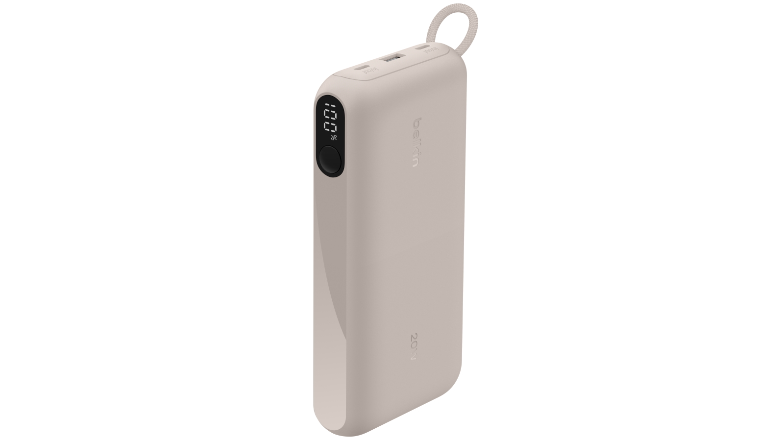 Belkin BoostCharge 20K Power Bank with Display - Sand | Domayne