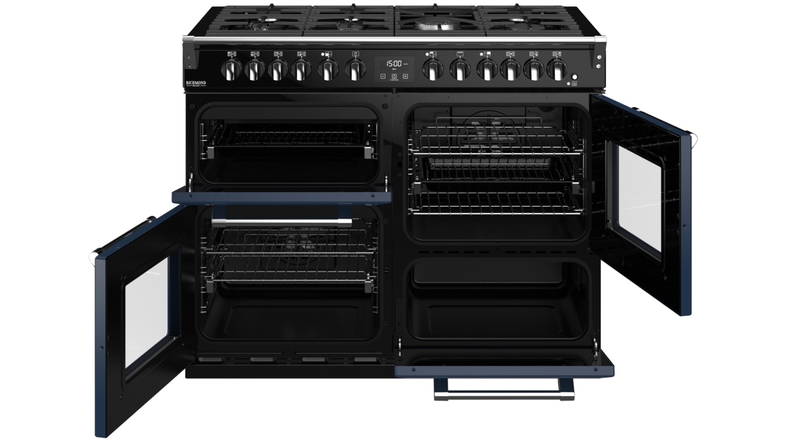 Belling Richmond Colour Boutique Deluxe 110cm Dual Fuel Range Cooker ...