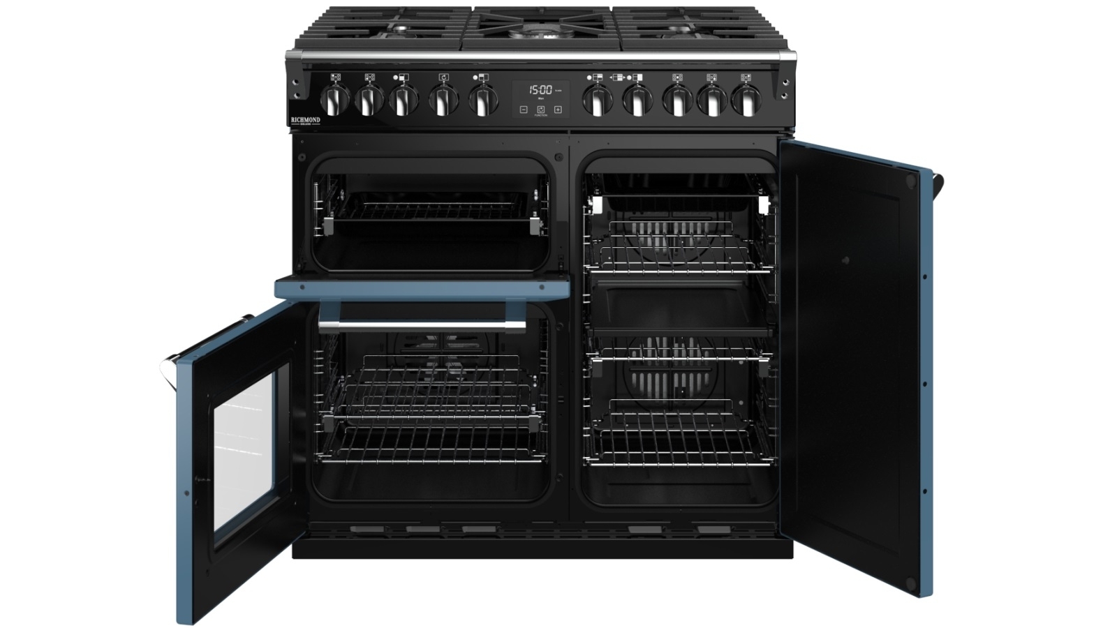 Belling Richmond Colour Boutique Deluxe 90cm Dual Fuel Range Cooker ...