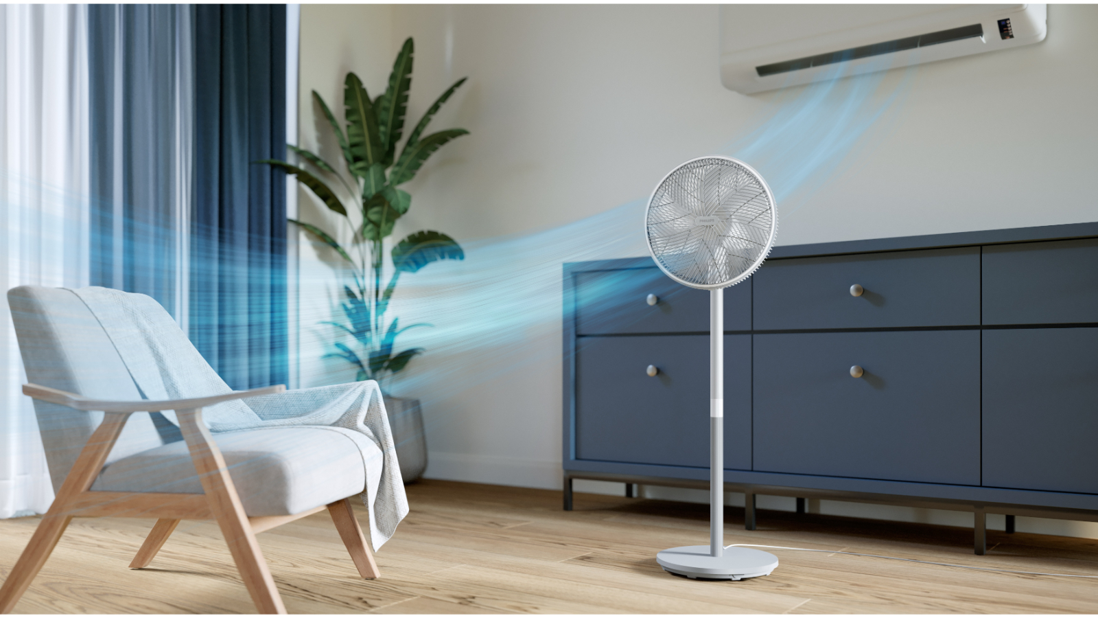 Philips 2000 Series Pedestal Fan - White | Domayne