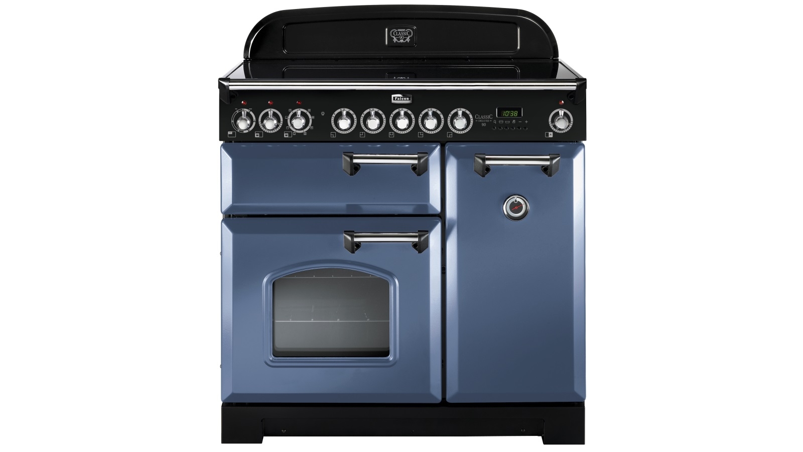 Falcon Classic Deluxe 900mm Chrome Fitting Induction Range Freestanding ...