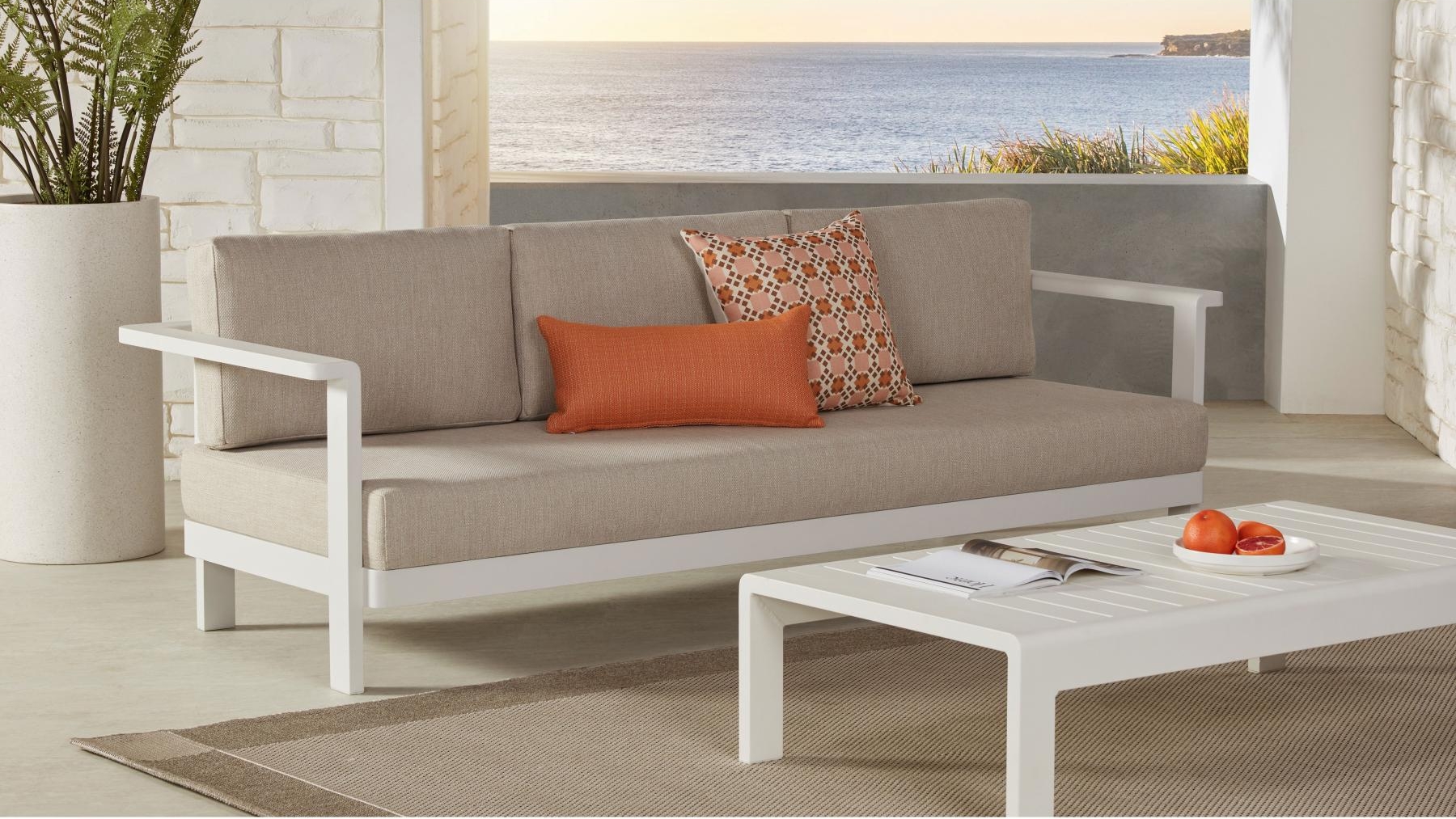 Gonzales 3-Seater Outdoor Lounge | Domayne