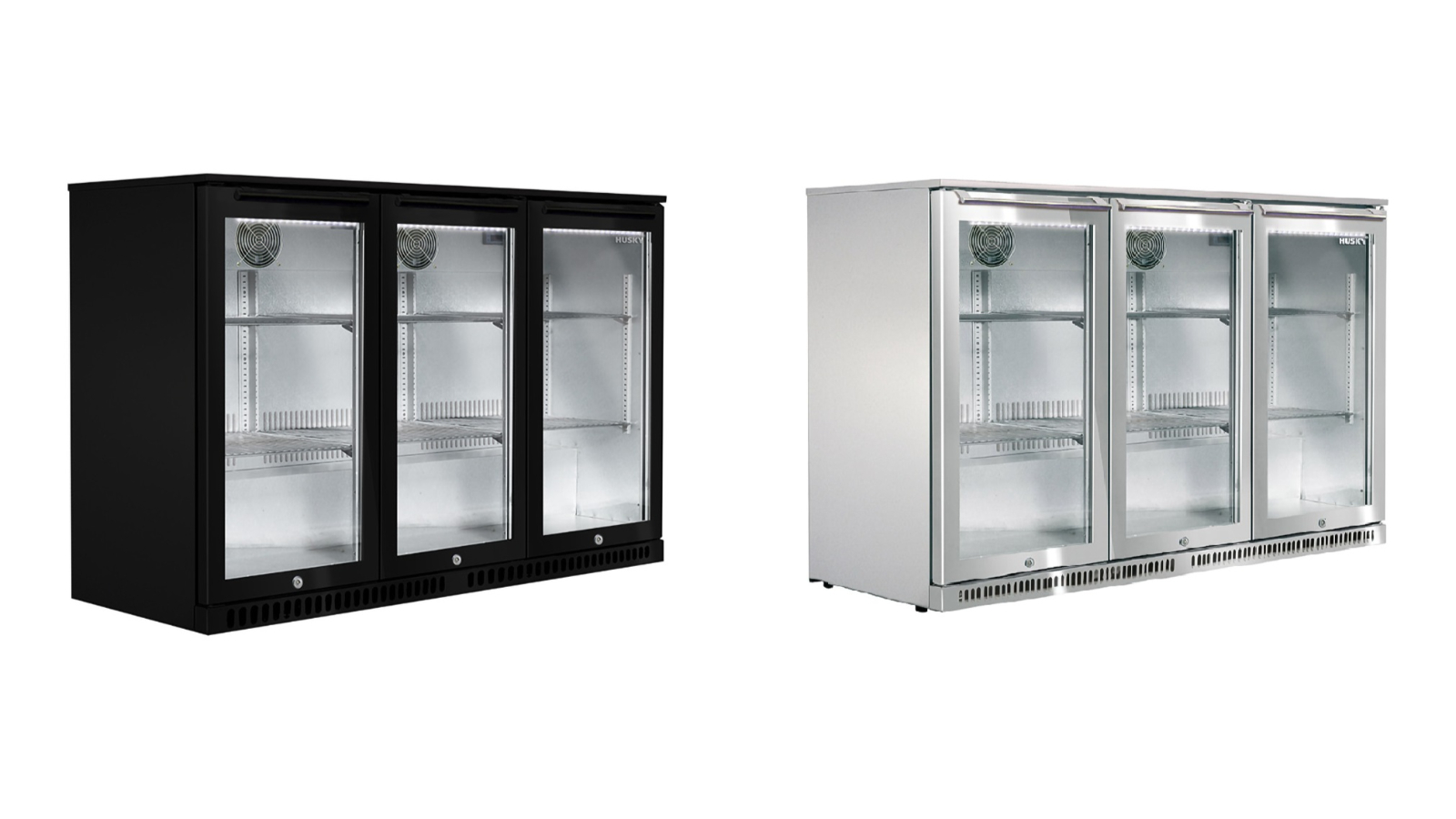 Husky 307 Litre Alfresco Triple Glass Door Drinks Chiller | Domayne