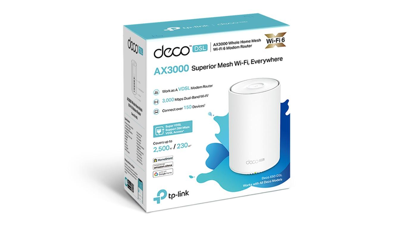 TP-Link Deco AX3000 Whole Home Mesh Wi-Fi 6 Modem Router | Domayne