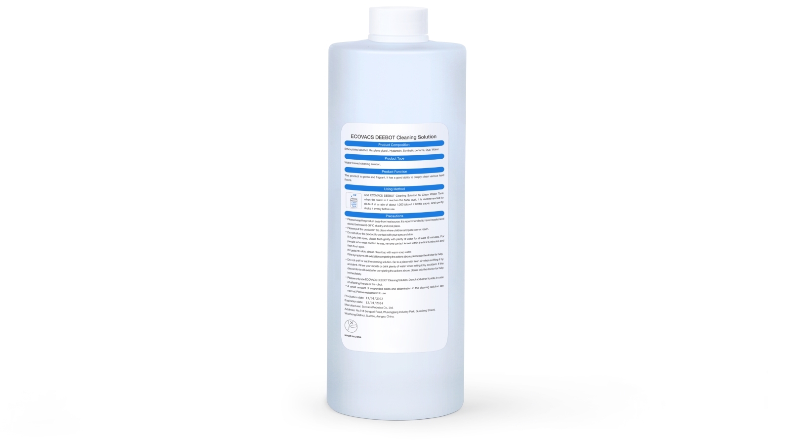 Ecovacs DEEBOT 1L Cleaning Solution | Domayne