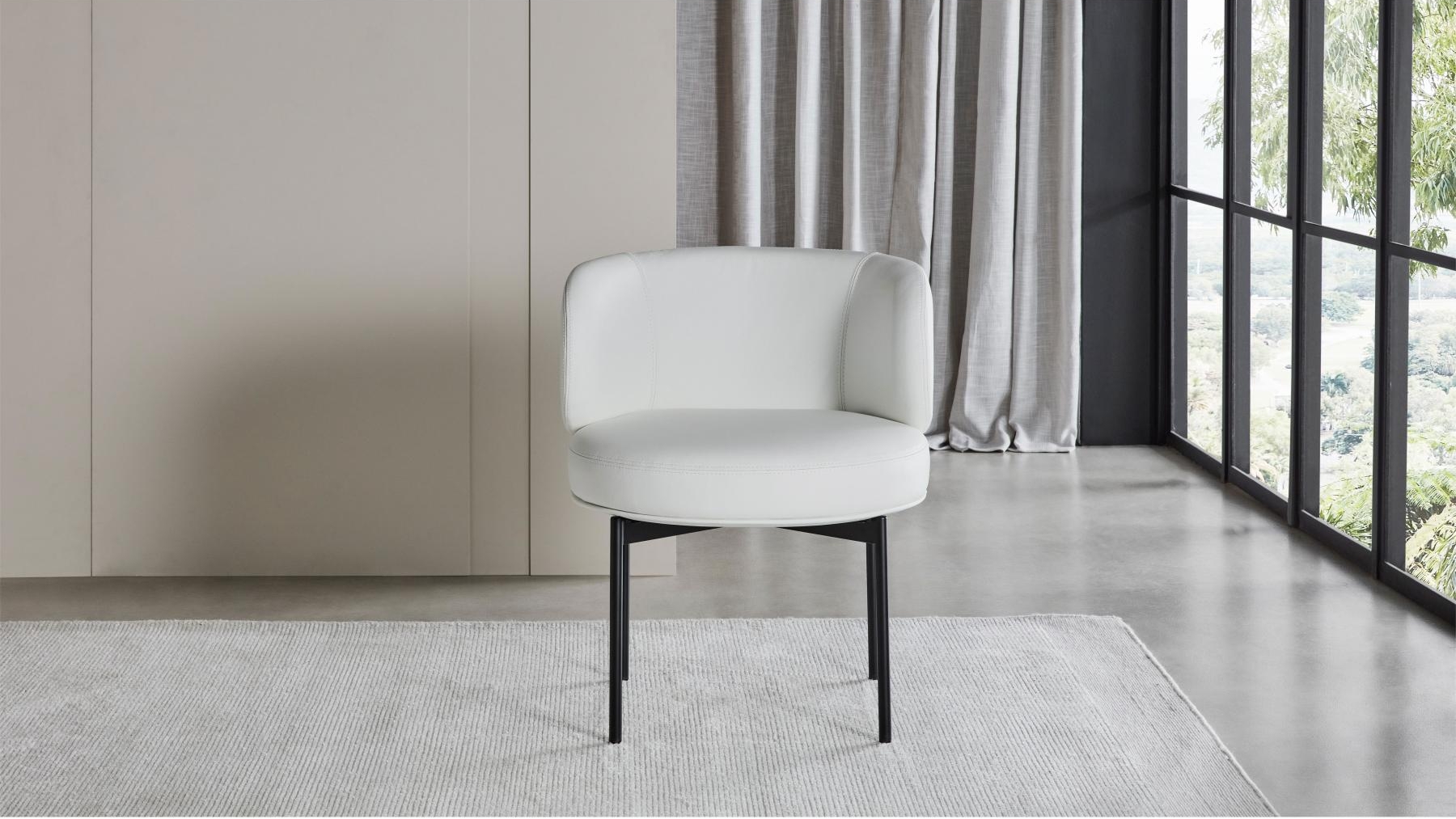 Dilan Leather Dining Chair | Domayne