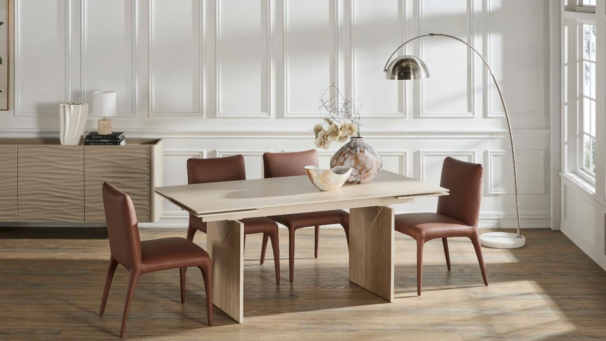 Nero Extension Dining Table | Domayne