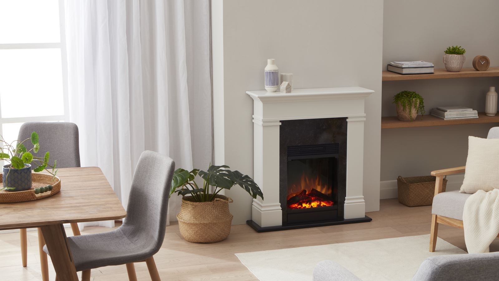 Dimplex Taylor Optiflame Mini Complete Suite Electric Fireplace – 1.5kW ...