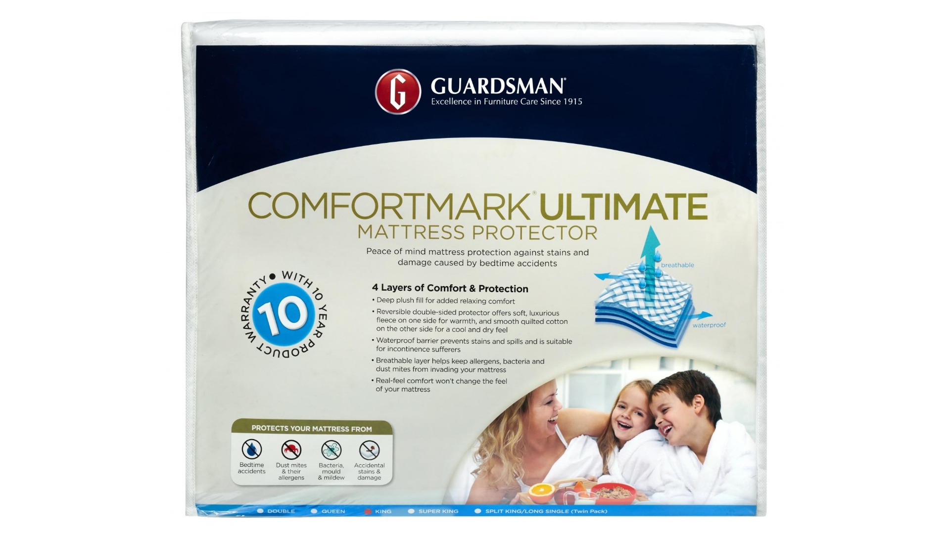 Guardsman ComfortMark Ultimate Mattress Protector - King | Domayne