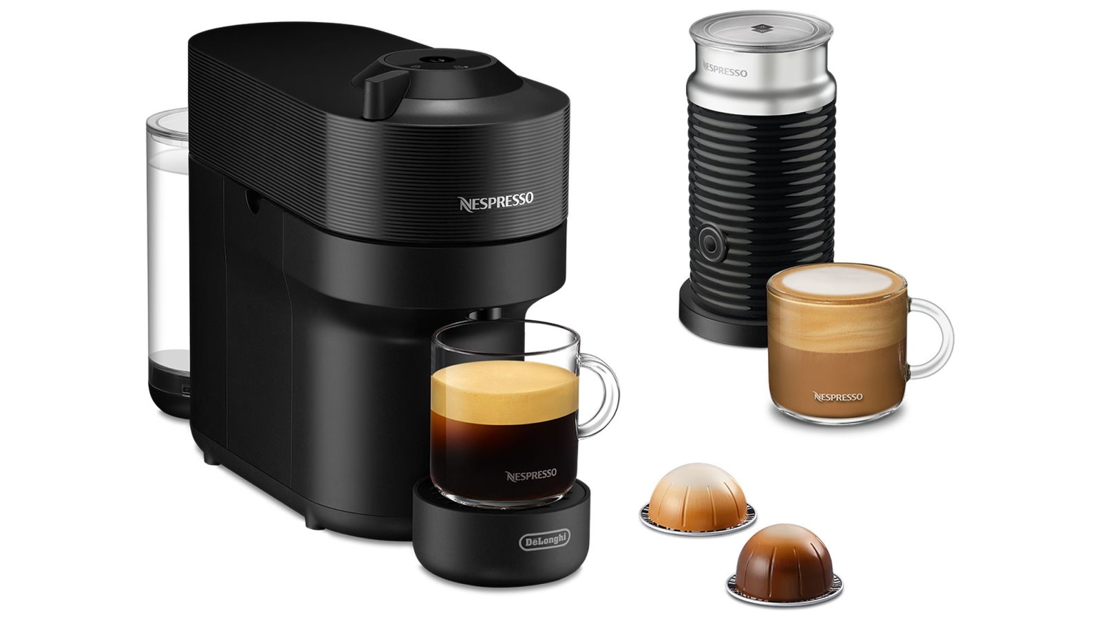Nespresso Vertuo Pop Coffee Machine with Milk Frother by De'Longhi ...