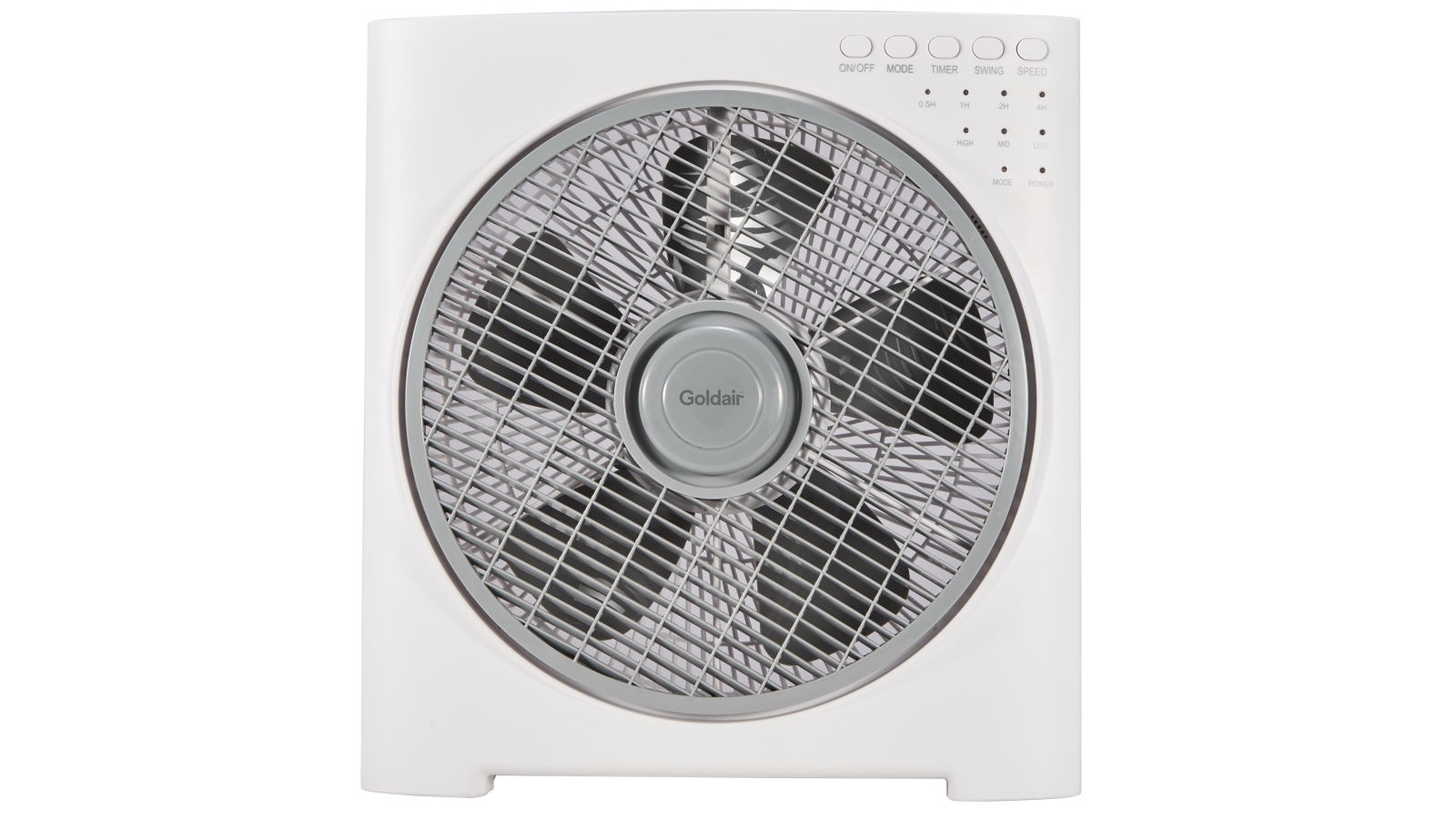 Goldair 30cm Box Fan with Remote - White/Grey | Domayne