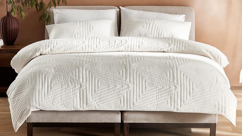 Domayne Luxuries Everly White Quilt Cover Set - King | Domayne