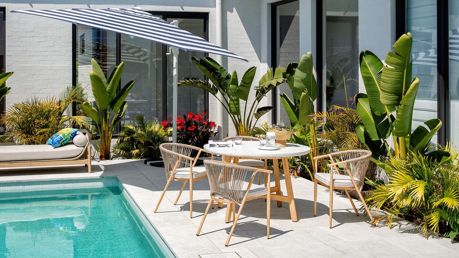 Talara Outdoor Round Dining Table - 120cm | Domayne