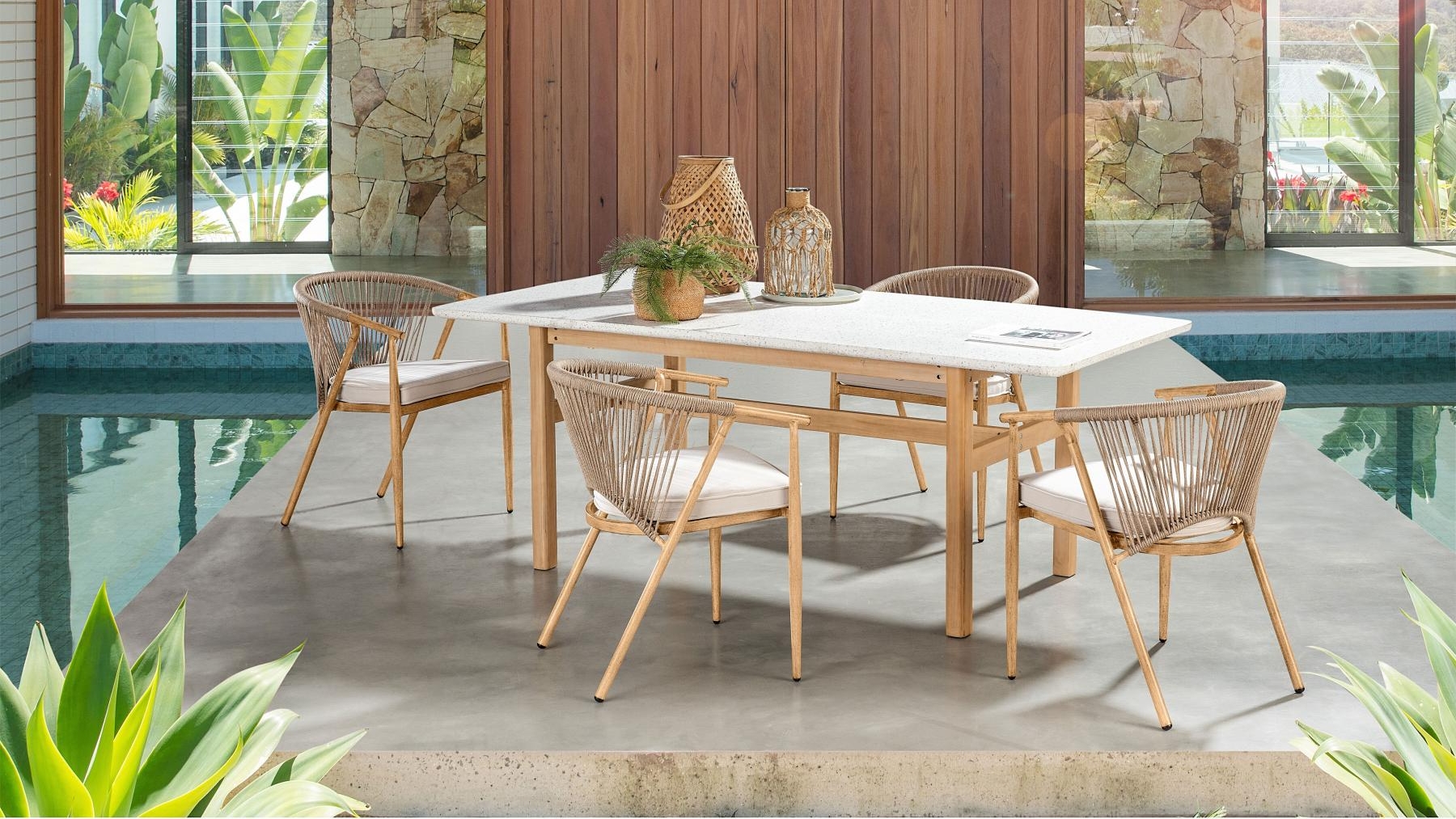 Talara Outdoor Rectangular Dining Table | Domayne