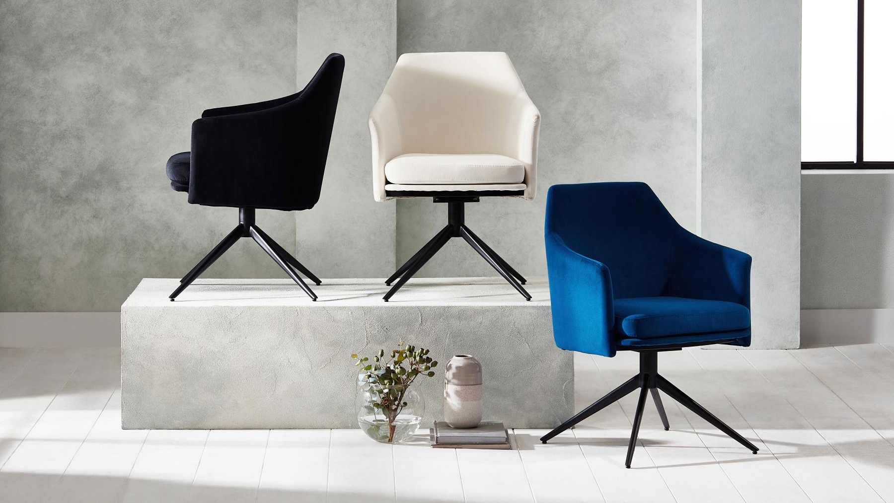 Osha Swivel Dining Chair | Domayne