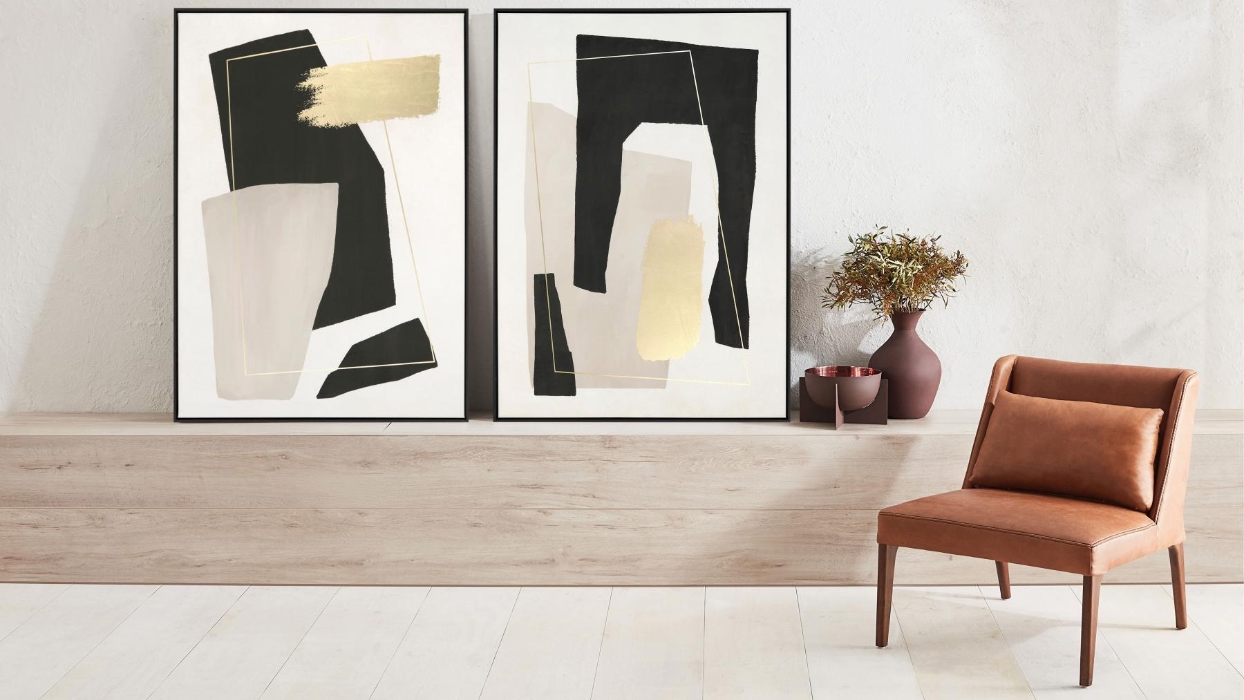 Henry Abstract Wall Art | Domayne