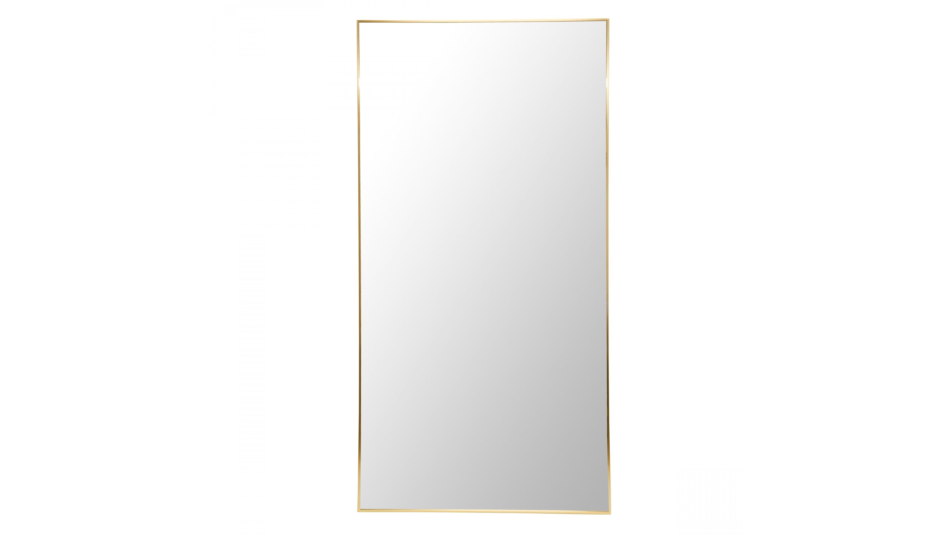 Theo Rectangular Gold Mirror | Domayne